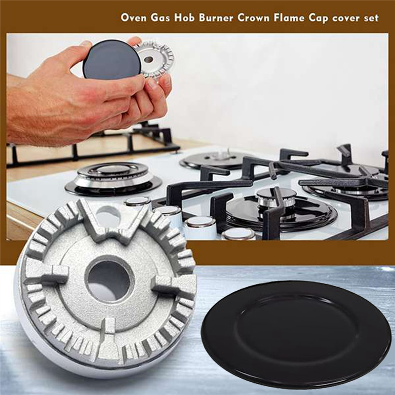 Cooker Hat Set Stove Lid, Oven Gas Hob Burner Crown Flame Cap, Upgraded ...