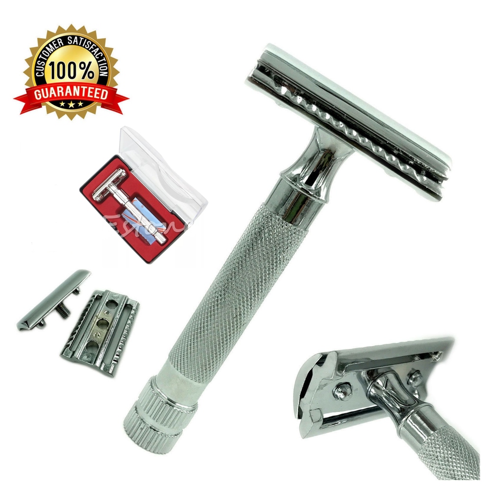 HL-948 All Metal Double Edge Safety Shaving Razor Shaving Set | Daraz.lk
