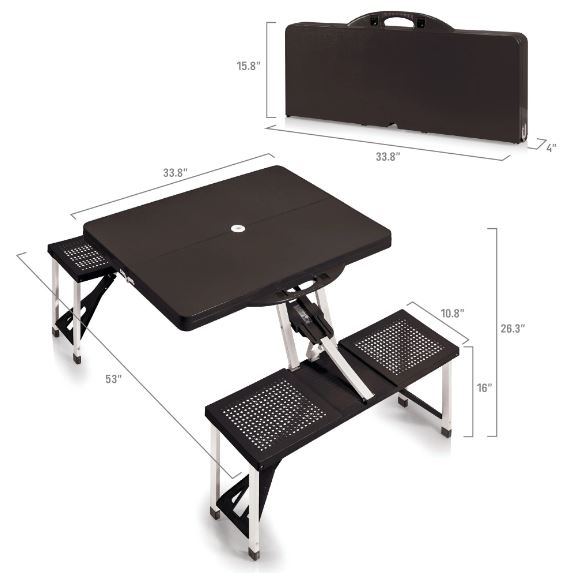 Portable Folding Picnic Table with 4 Seats for | Daraz.lk