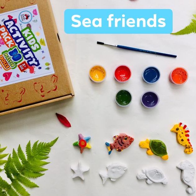 Kids Active Pack 3D Plaster Dolls Painting creation 3+Age Plaster ...