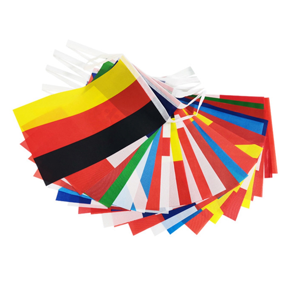 For 2022 Qatar 8 Meters 32Pcs Flags String Flag Countries | Daraz.lk