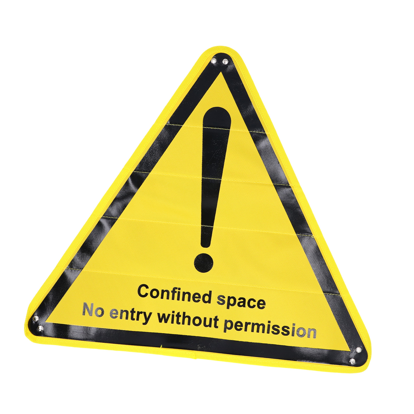 Lockout Tagout Sign Triangle Isolation Lock Warning Sign Polyester Easy ...