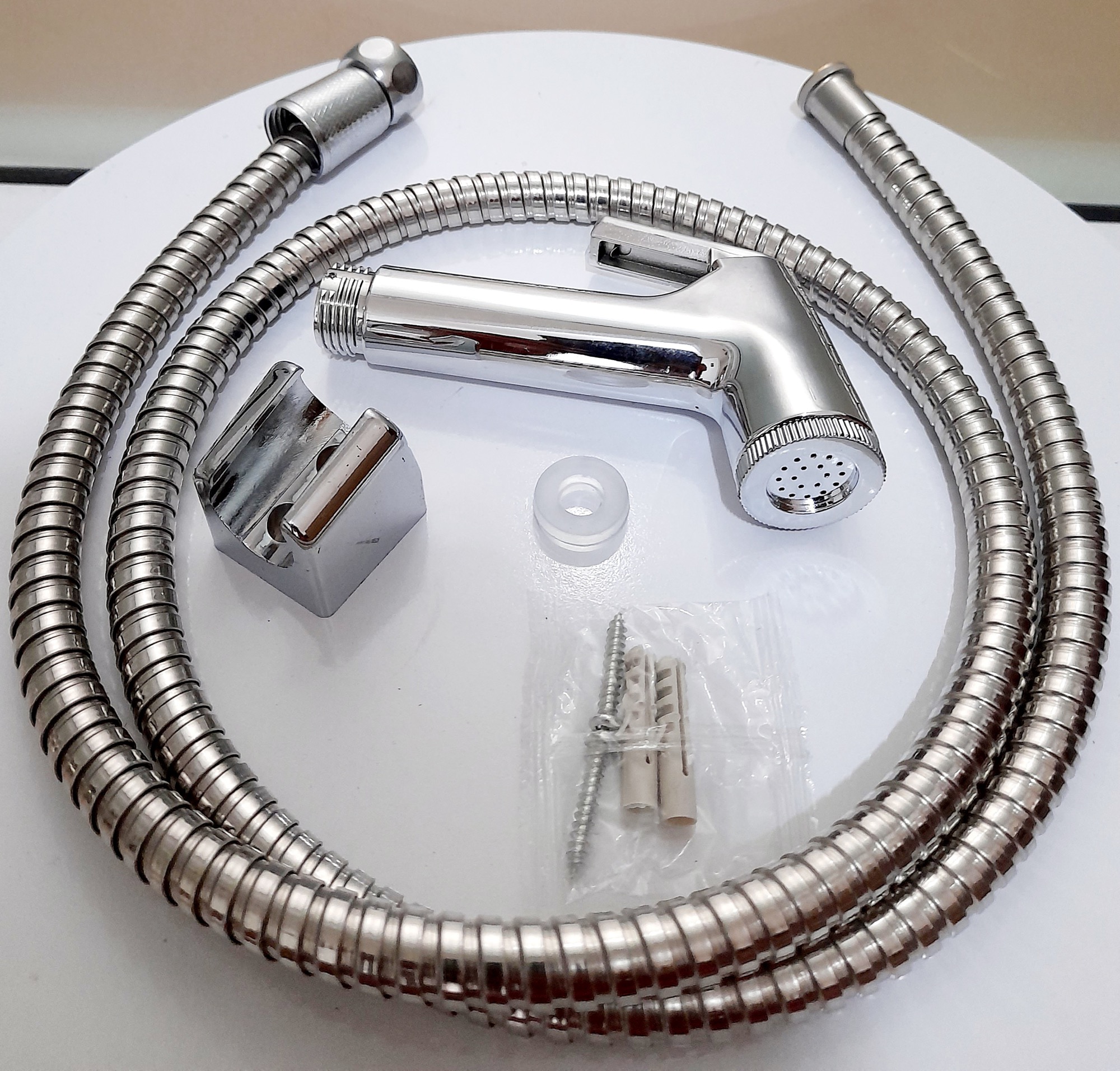 Bathroom Hand Held Handheld Sprayer Shower Bidet Spray Hose Holder Full ...