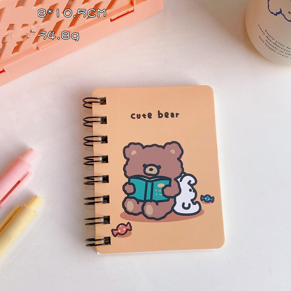 Cute Cartoon Memo Pad Bear Rabbit Notepad Loose-leaf Pocket Notebook ...