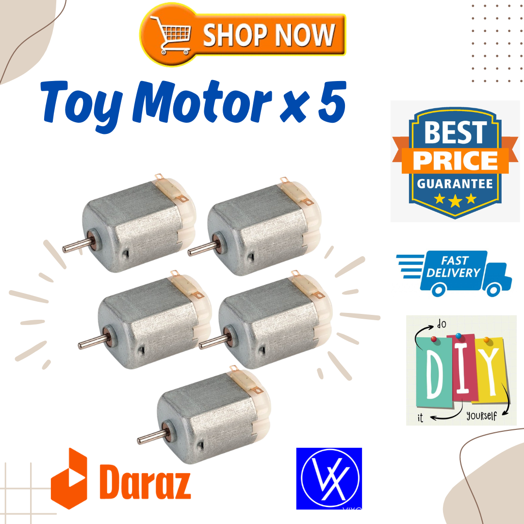 Toy motor 5 psc DC motor for rc cars diy projects mini electric motor ...