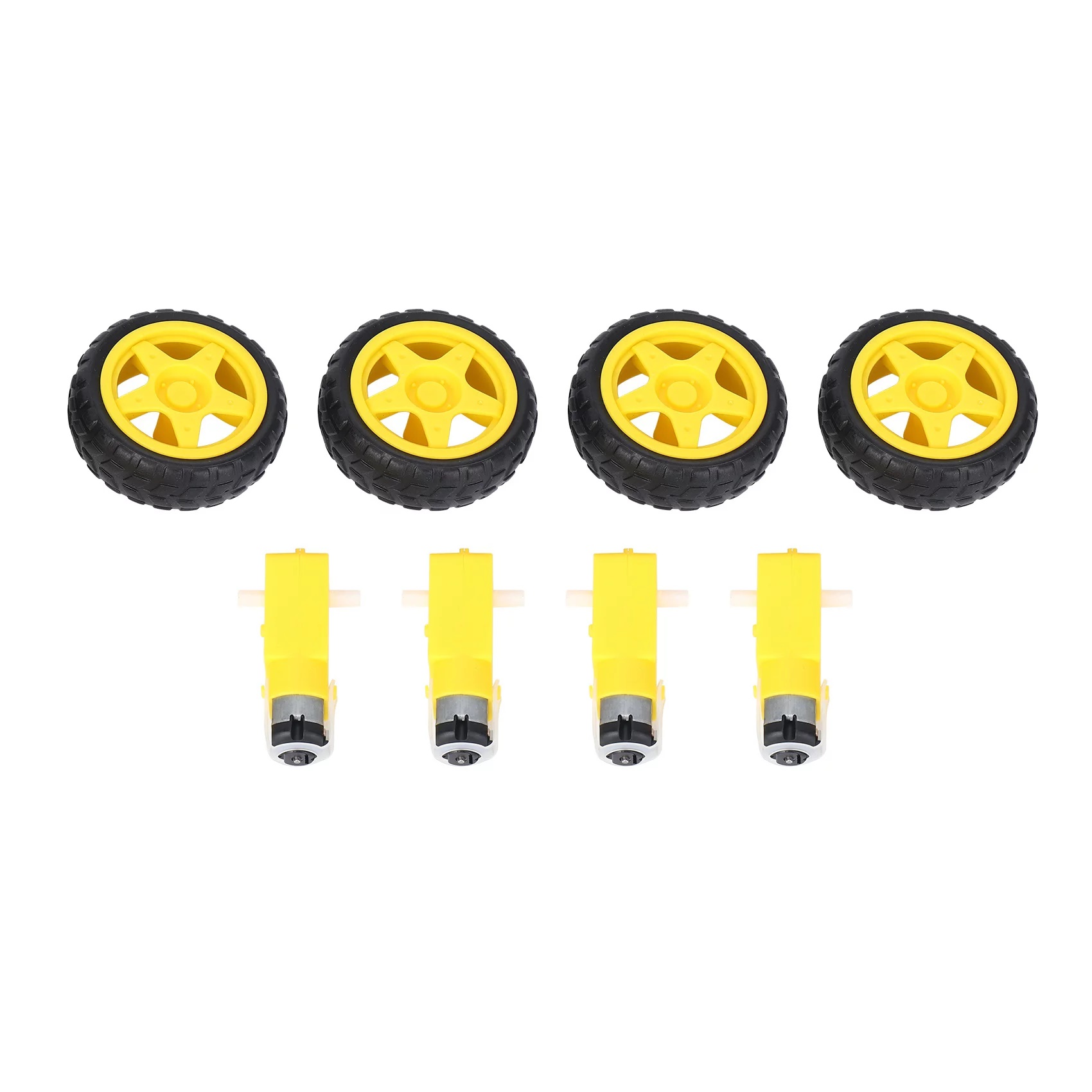 8PCS kit | TT Gear Motor DC 3-6V & Tire Wheel for Arduino Smart Car ...