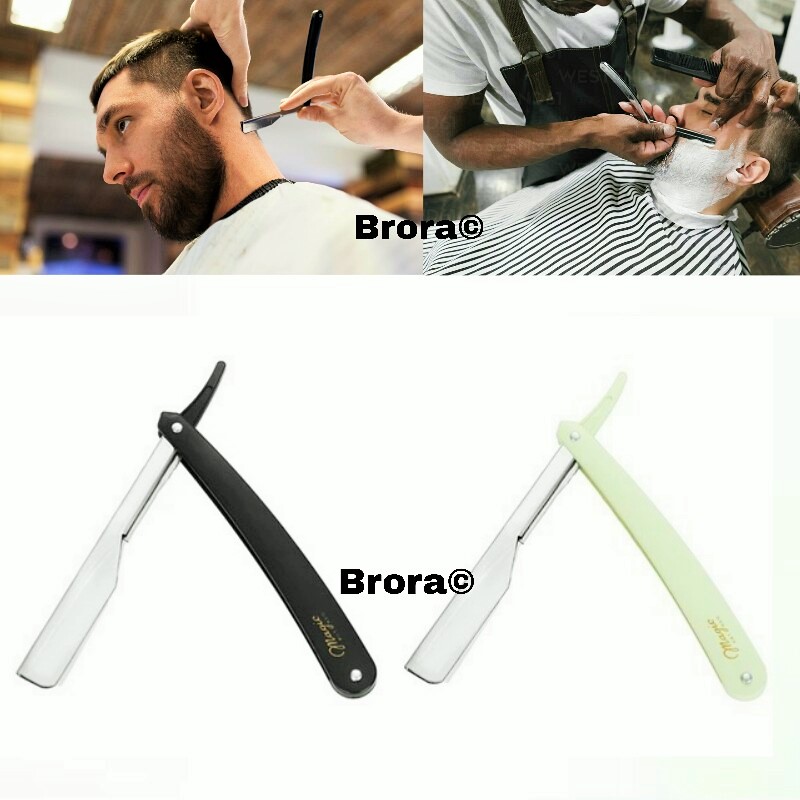 Professional Manual Shaver Straight Edge Stainless Steel Sharp Barber ...