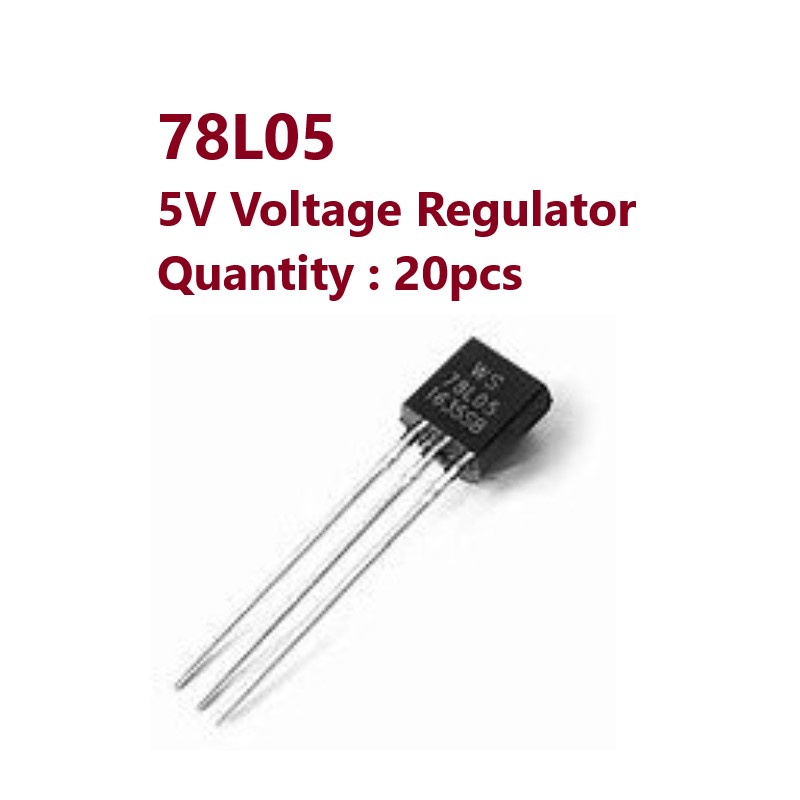 20 pcs of 78L05 5V Voltage Regulator | Daraz.lk