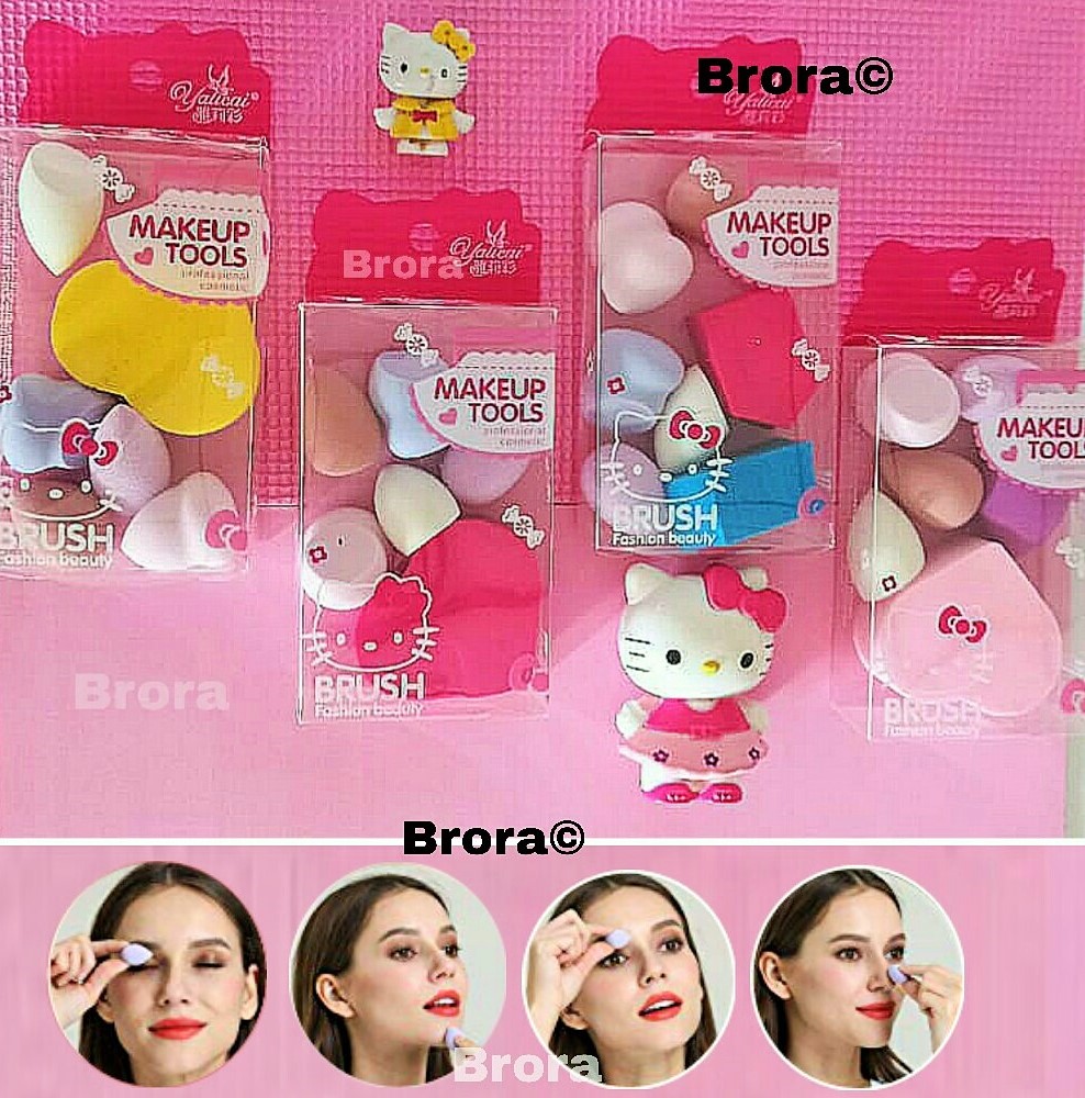 Mini Beauty Blender Mini Makeup Sponge Blender Puff Set Of 6 | Daraz.lk