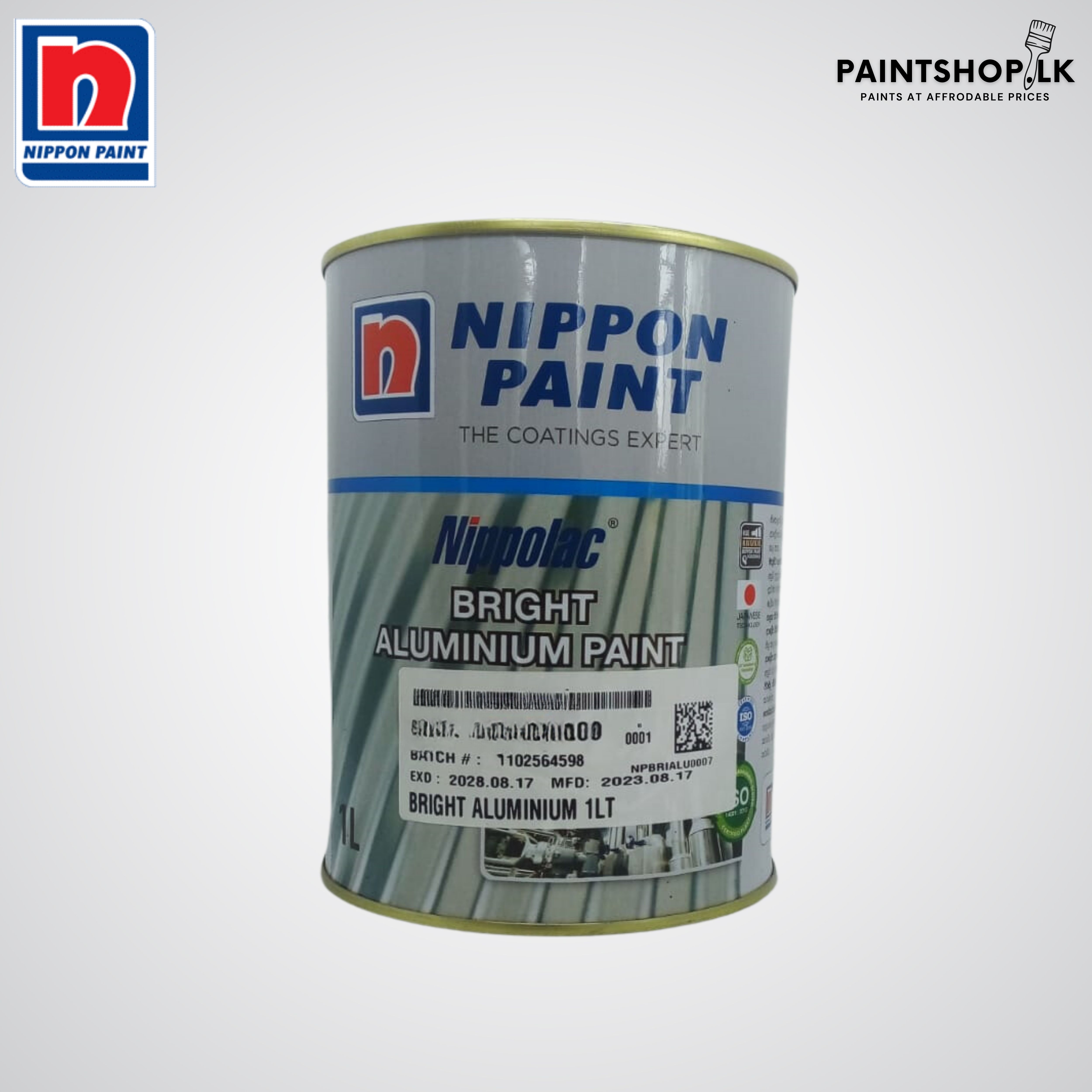Nippolac Bright Aluminium 1L | Daraz.lk