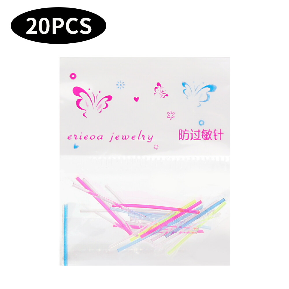 【ETOP】 Plastic Ear Piercing Maintenance Ear Needle Transparent Simple ...