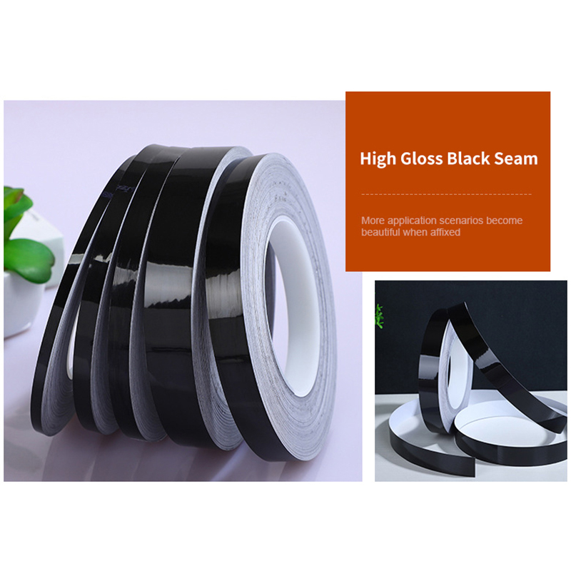 50m/Roll Black Gold Silver Floor Edging Waterproof Seam Self-adhesive ...