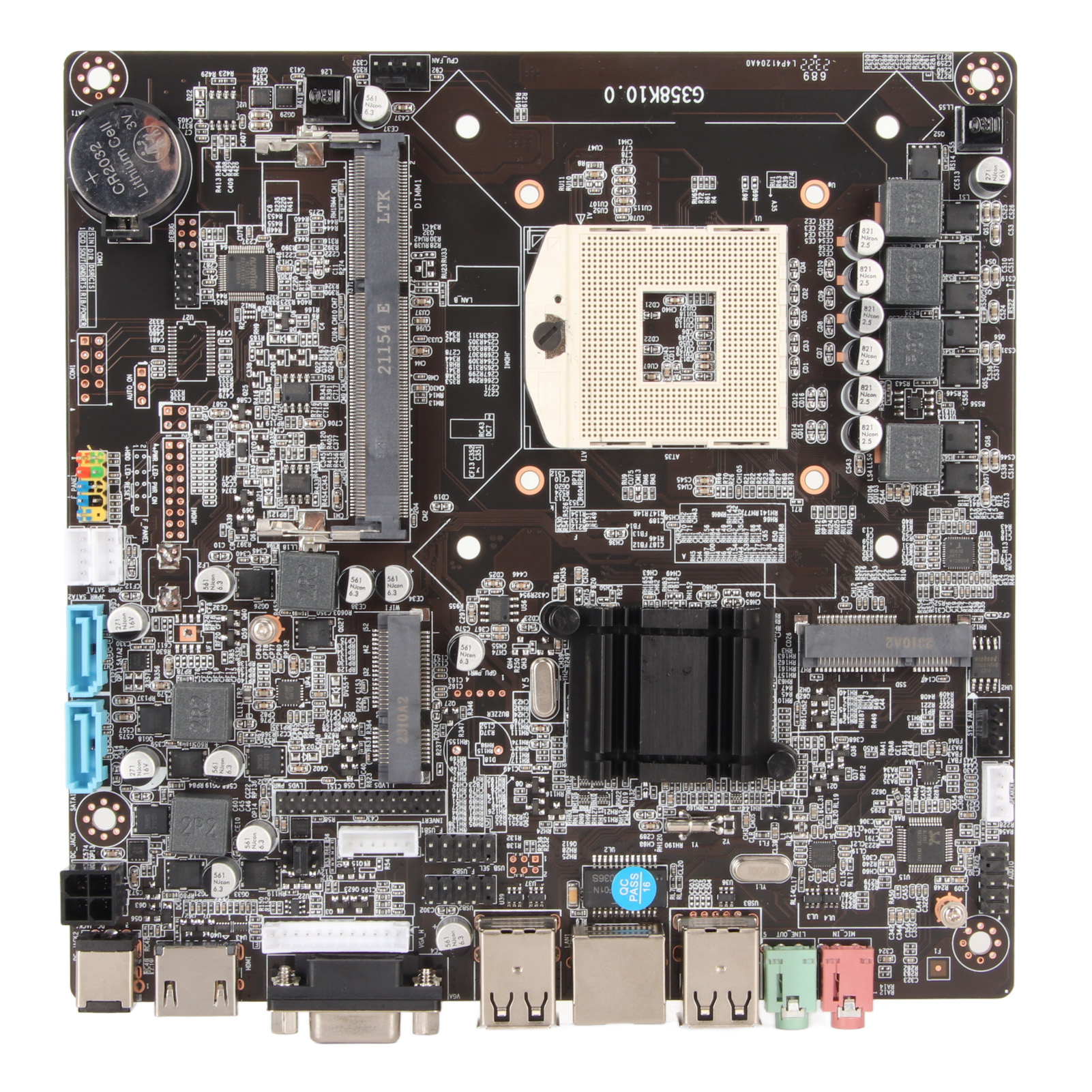 HM65 Mini ITX Motherboard LGA 988 DDR3 for Intel 2 3rd for SNB IVB for ...