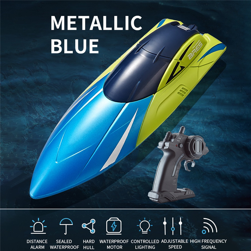RC boat 2.4G dual rudder motor Waterproof high speed boat toys gift for ...