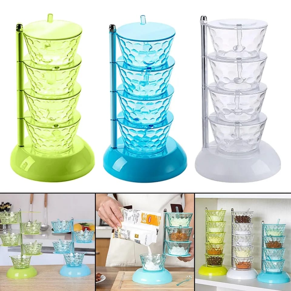 360 Rotating Plastic Pickle Tower to Storage anything | Daraz.lk