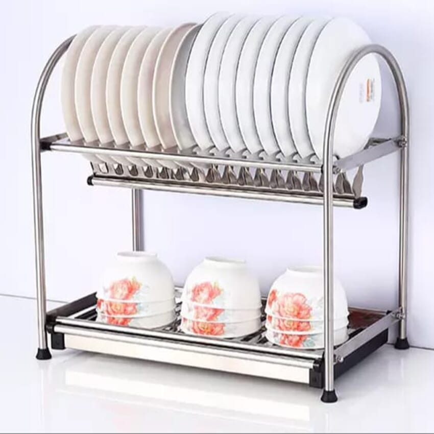 Stainless steel countertop dish rack | Daraz.lk