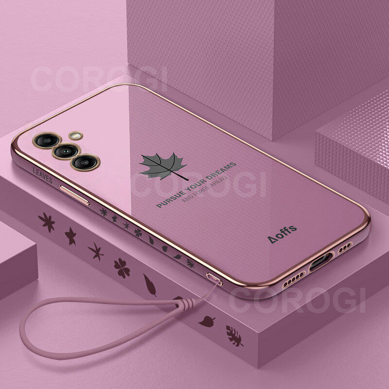 Maitus for Samsung Galaxy F13 Back Cover with Lanyard Luxury 6D Plating ...