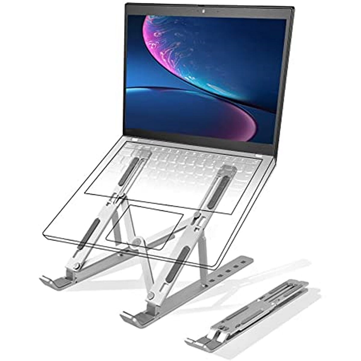 DATA FROG Modern Laptop Stand Aluminum Adjustable Notebook Holder ...