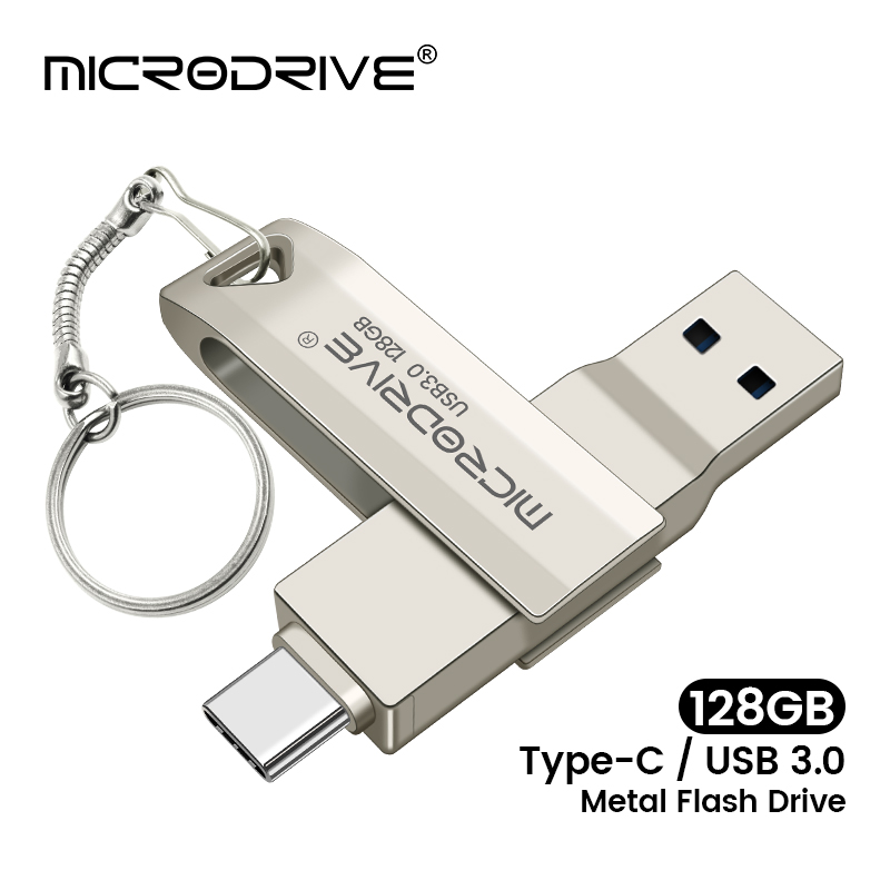 New 2 IN 1 Type-C Pen Drive 256GB usb Memory Stick 128GB 64gb Pendrive ...