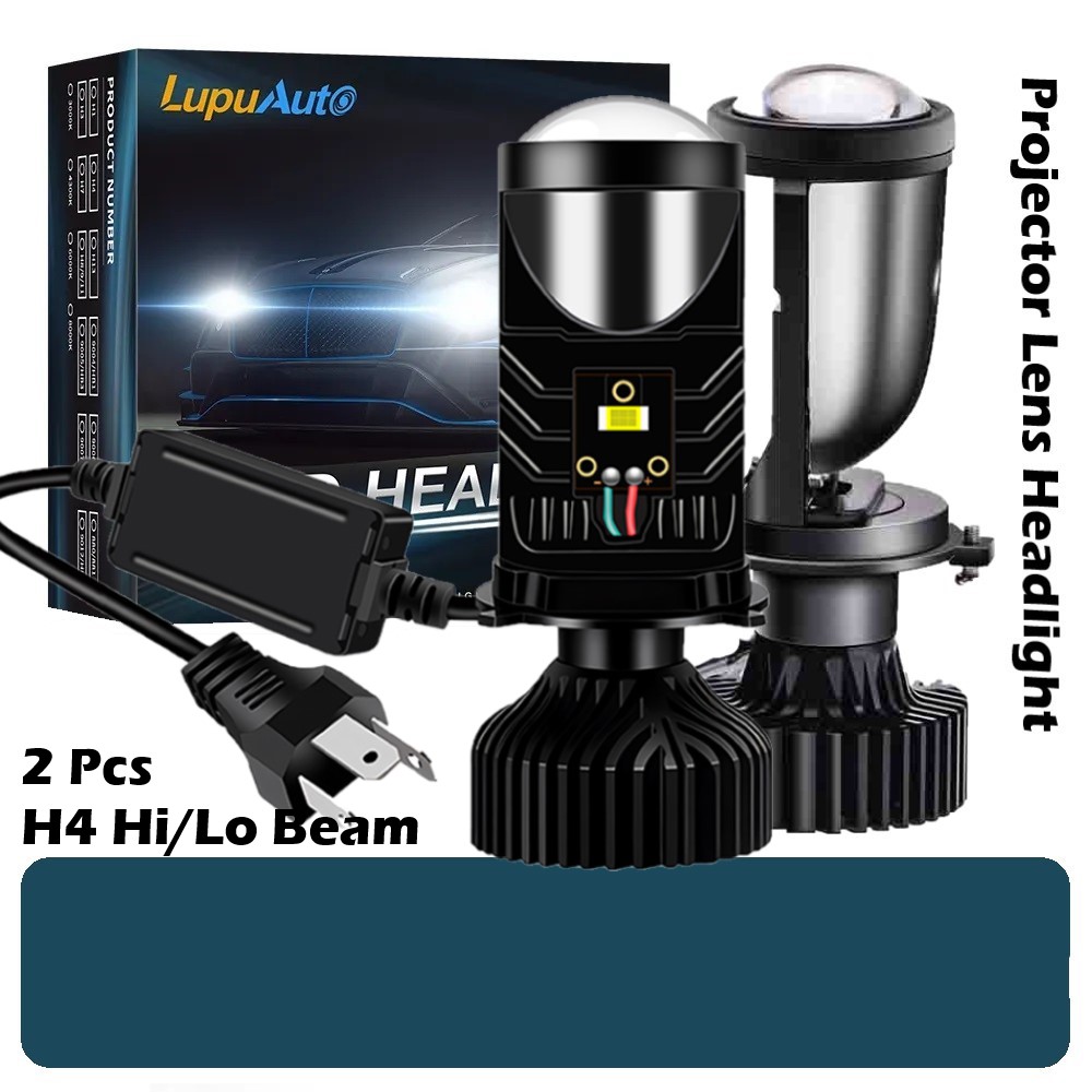 Y6D H4 Car SUV LED Projector Headlight Projector Lens with Fan Cooling ...
