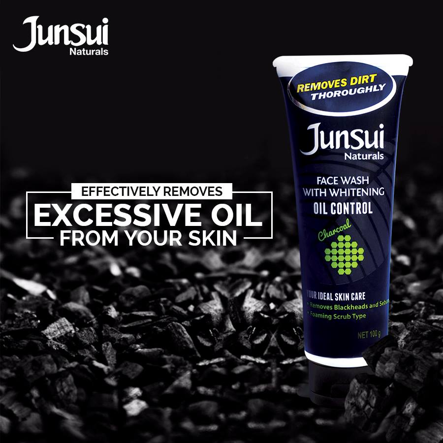 JUNSUI CHARCOAL Natural Activated Carbon 100g Face Wash with Oil ...