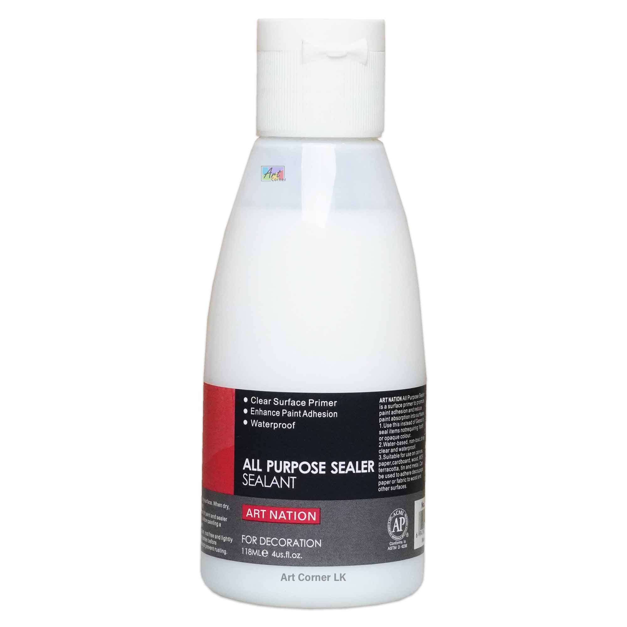 Art Nation All Purpose Sealer Sealant Clear Surface Primer 118ml | Daraz.lk
