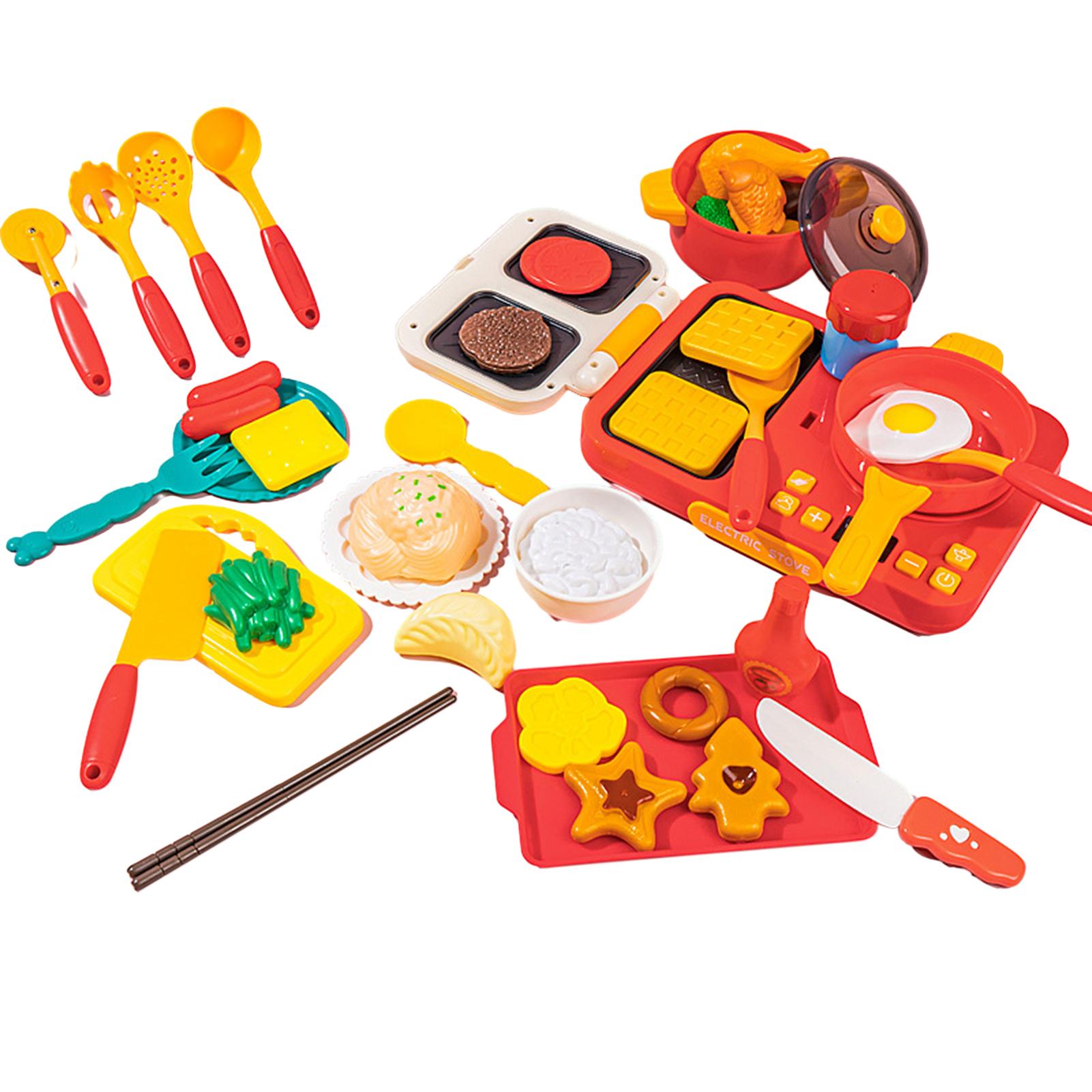 Trendiq Kitchen Cooking Toy Set Mini Kitchen Cooking Playset Electric ...