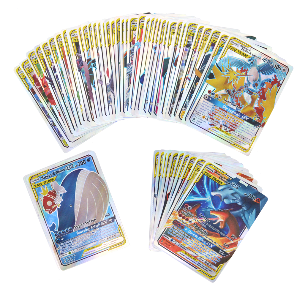 【YIYANGMAOYI111】Pokemon Cards 60Pcs Team GX Game Shining Cards MEGA ...