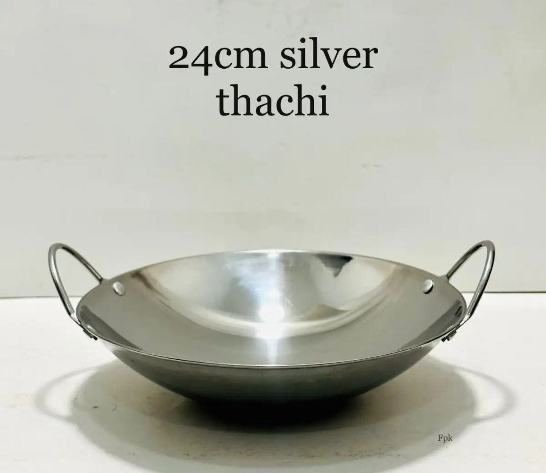 Buy Silver Stainless Steel Wok Stir Fry Pans Traditional Chinese