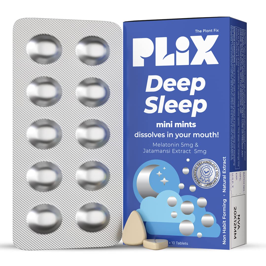 PLIX - THE PLANT FIX Melatonin Deep Sleep Oral Dissolving Mini Mints ...