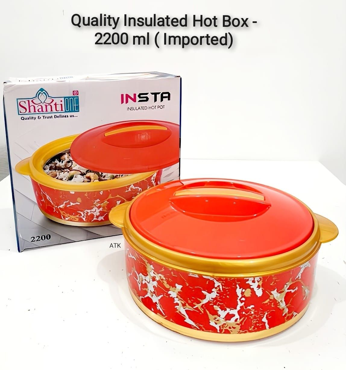 Buy Premium Hot Box Insulated / 2200ml / imported / Hot box