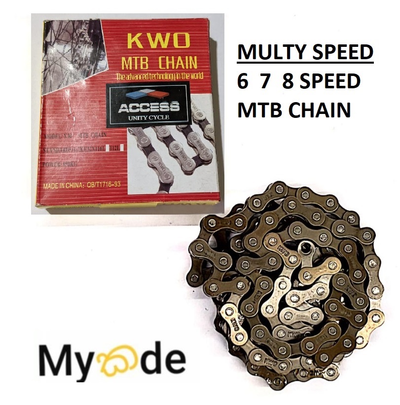 Bicycle Chain MTB KWO Brand for Any Kind of Multi Speed (24/ 21/ 18/ 7 ...