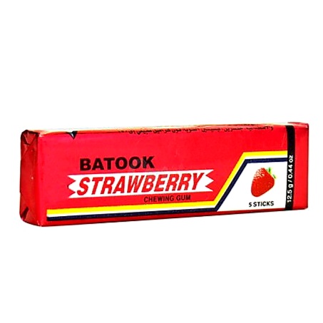Batook strawberry chewing gum (5 pieces ×20 pack) | Daraz.lk