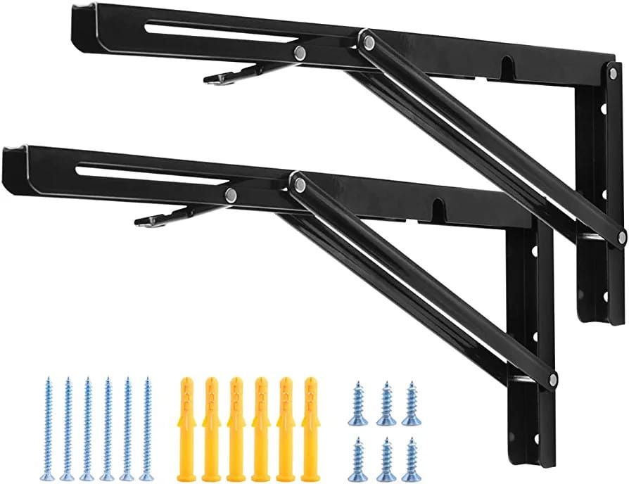 2 PCS Folding Spring Bracket - Black | Daraz.lk