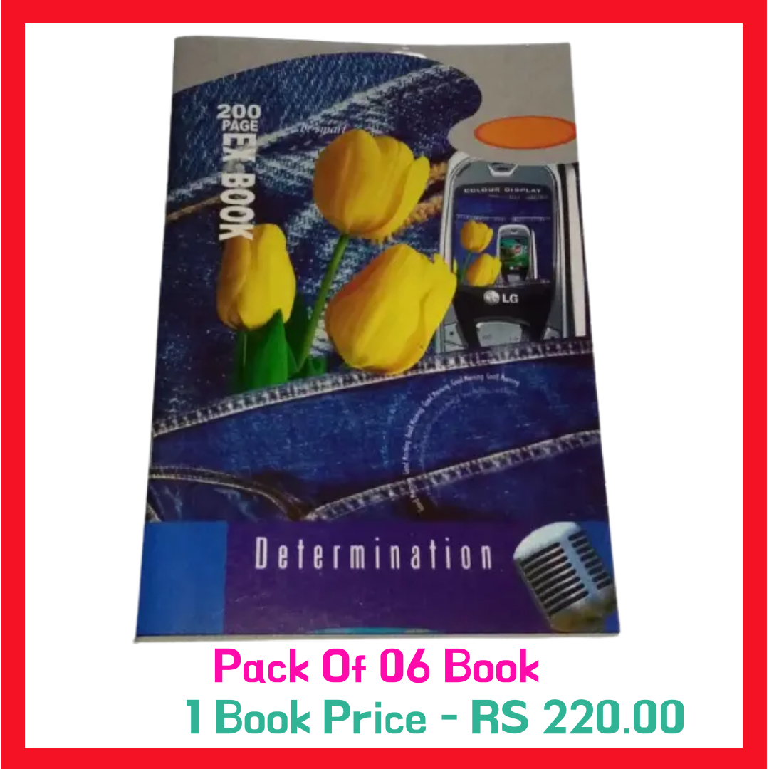 Single Ruled Exercise Books 200 Pages Book Set ( 6 Books / There are 6 ...