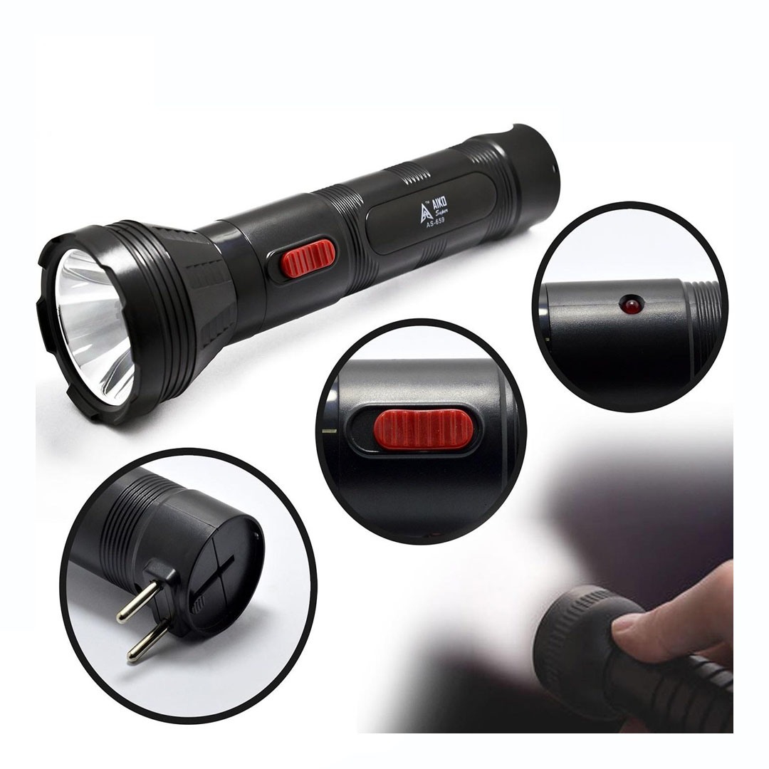 Aiko Super 1W Hi Power LED Rechargeable Touch | Daraz.lk