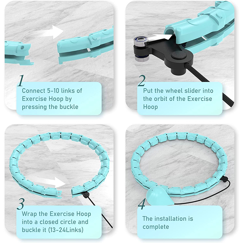 Weighted Hula Circle Hoops for Adults Weight Loss Plus Size for Adults ...