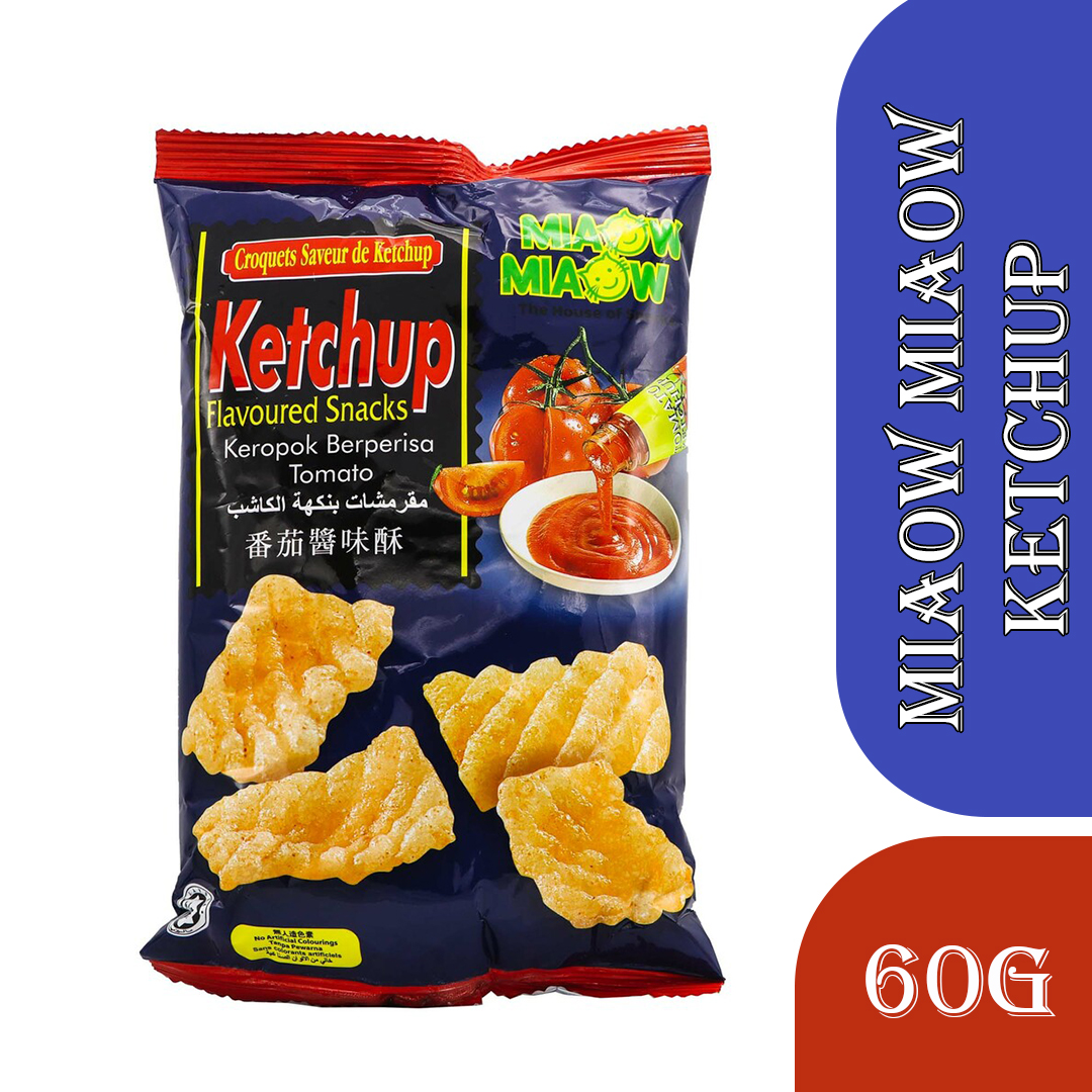 Miaow Miaow Cracker Snacks Ketchup 60g | Daraz.lk