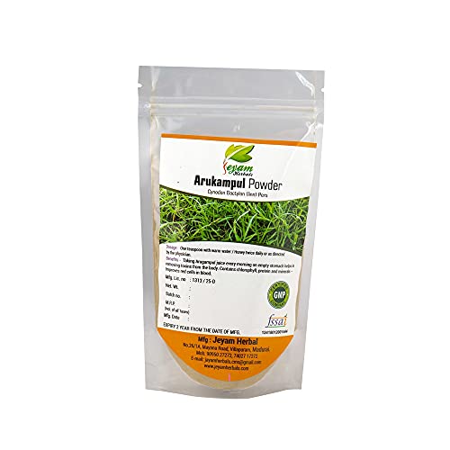 Bermuda | Arugampul | Cynodon dactylon | Doob Grass Powder, 100g (Pack ...