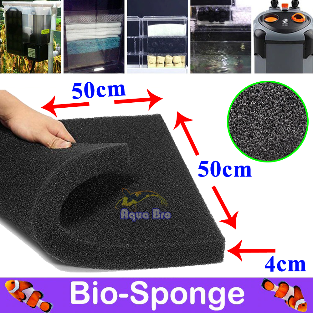 Aquarium Filter Bio Sponge Biochemical Filter Pad 50cm*50cm Foam Filter ...