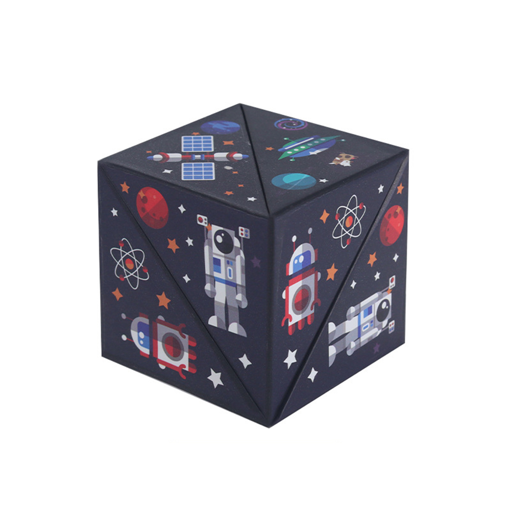 3D Changeable Magnetic Magic Cube, Shape Shifting Box Fidget Toy ...