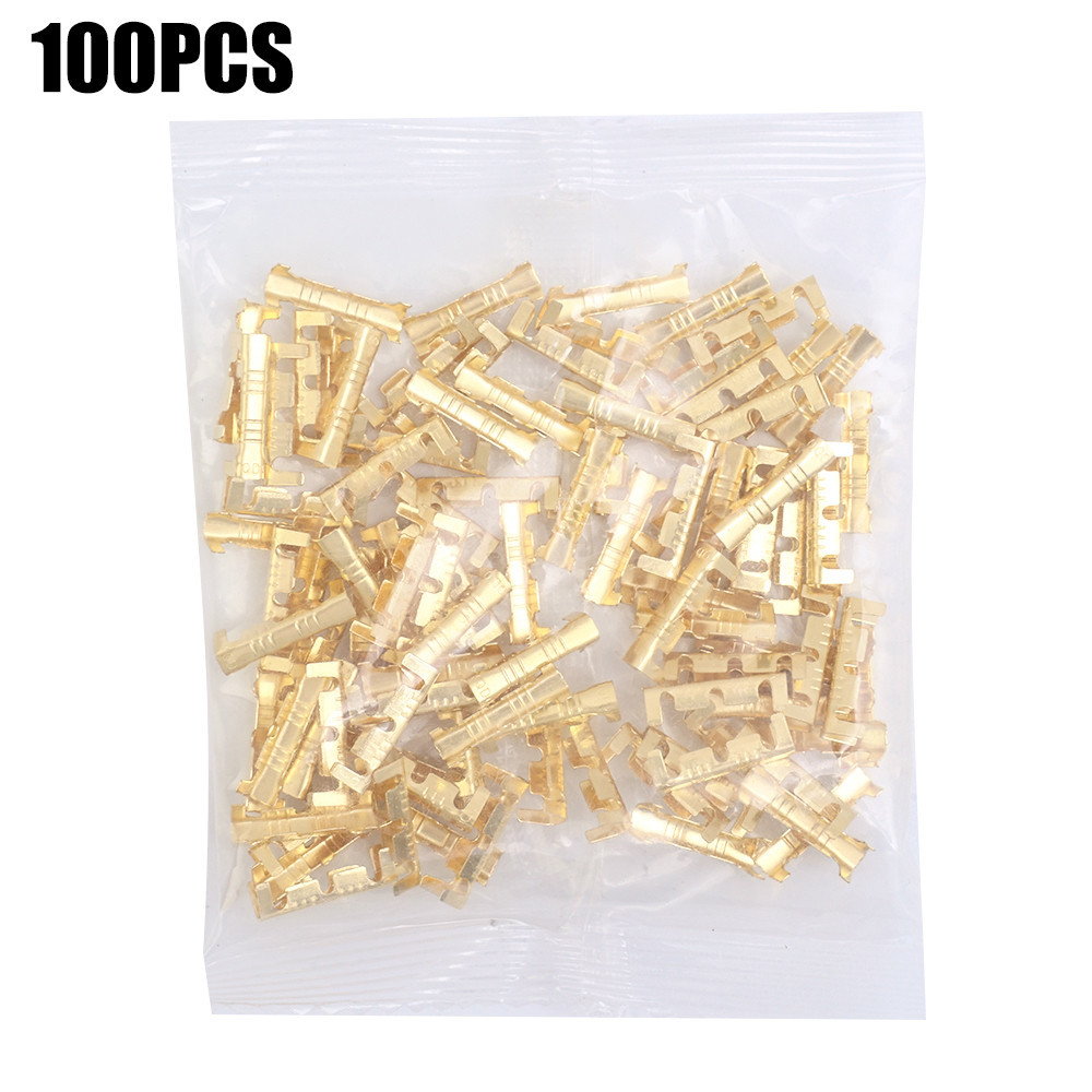 50/100Pcs U-Shaped 0.3-1.5mm² Wire Tab Inserts Connectors Cold Terminal ...
