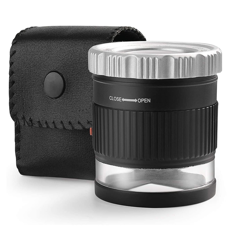 Loupe Magnifier 30X Magnifier Illuminated Adjustable Focal Length ...