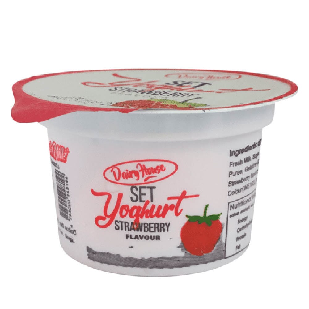 Dairy House Set Yoghurt Strawberry Flavour 80G | Daraz.lk Dairy House Set Yoghurt Strawberry Flavour 80G | Daraz.lk