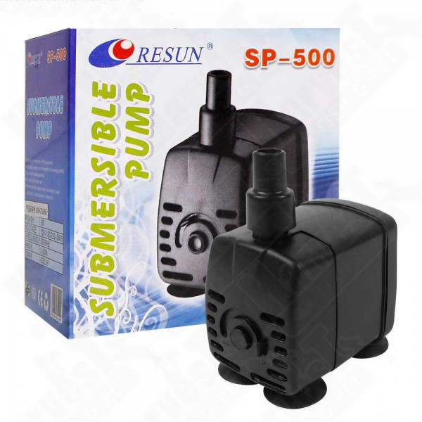 RESUN SP-500 Submersible Aquarium Pump Motor Single Outlet 5W Power ...