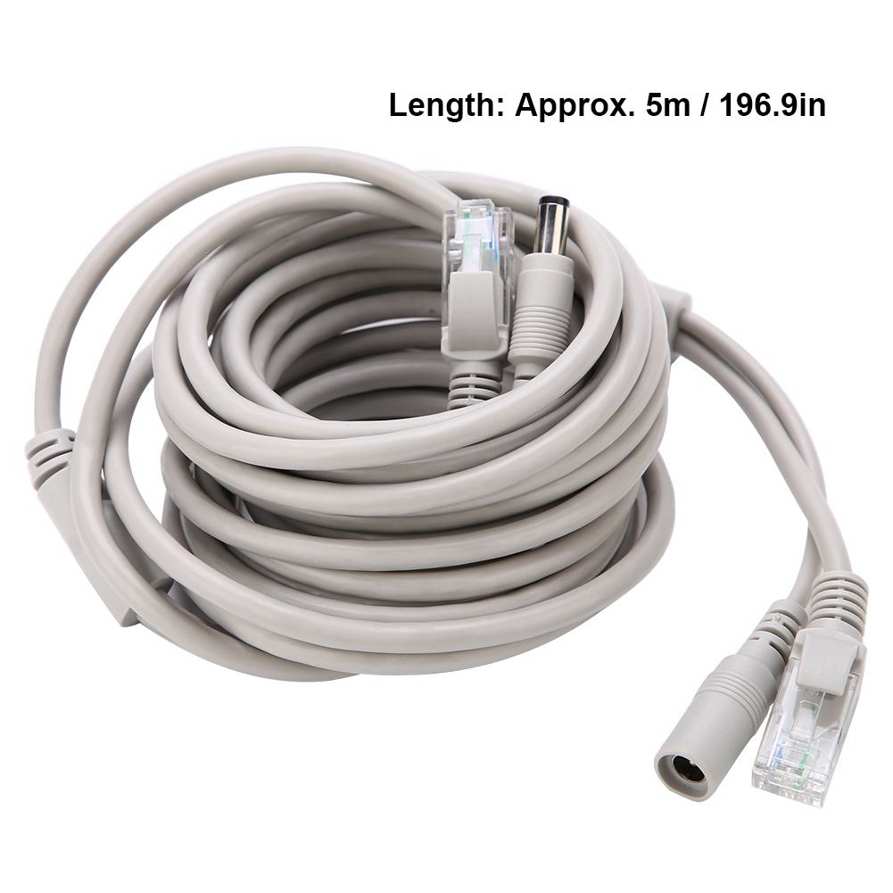 Network Ethernet Power Cable for CCTV IP Camera NVR System 5M/ 10M/15M ...