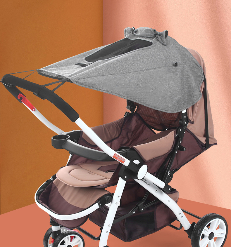 Baby Stroller Rag Shade Blocks UV UVB Sun Rays Cover Car Awning ...