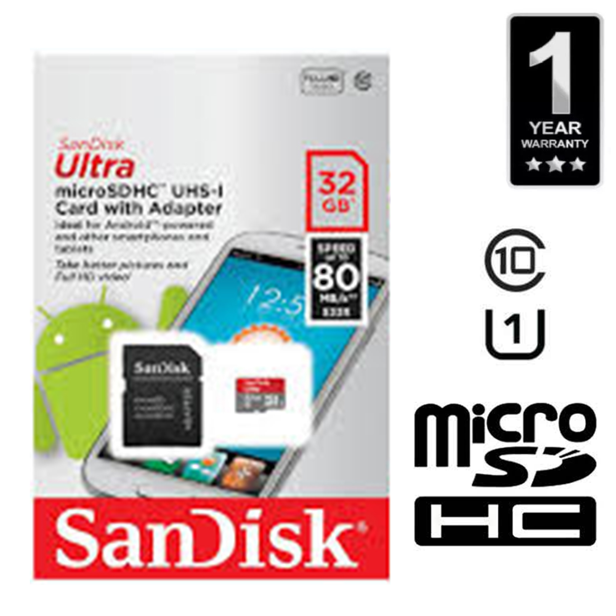 Sandisk Class-10 Ultra microSD UHS-I 32GB Memory Card TF Card | Daraz.lk