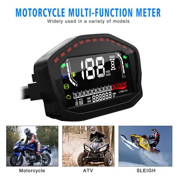 Universal Motorcycle VA LCD Speedometer for | Daraz.lk