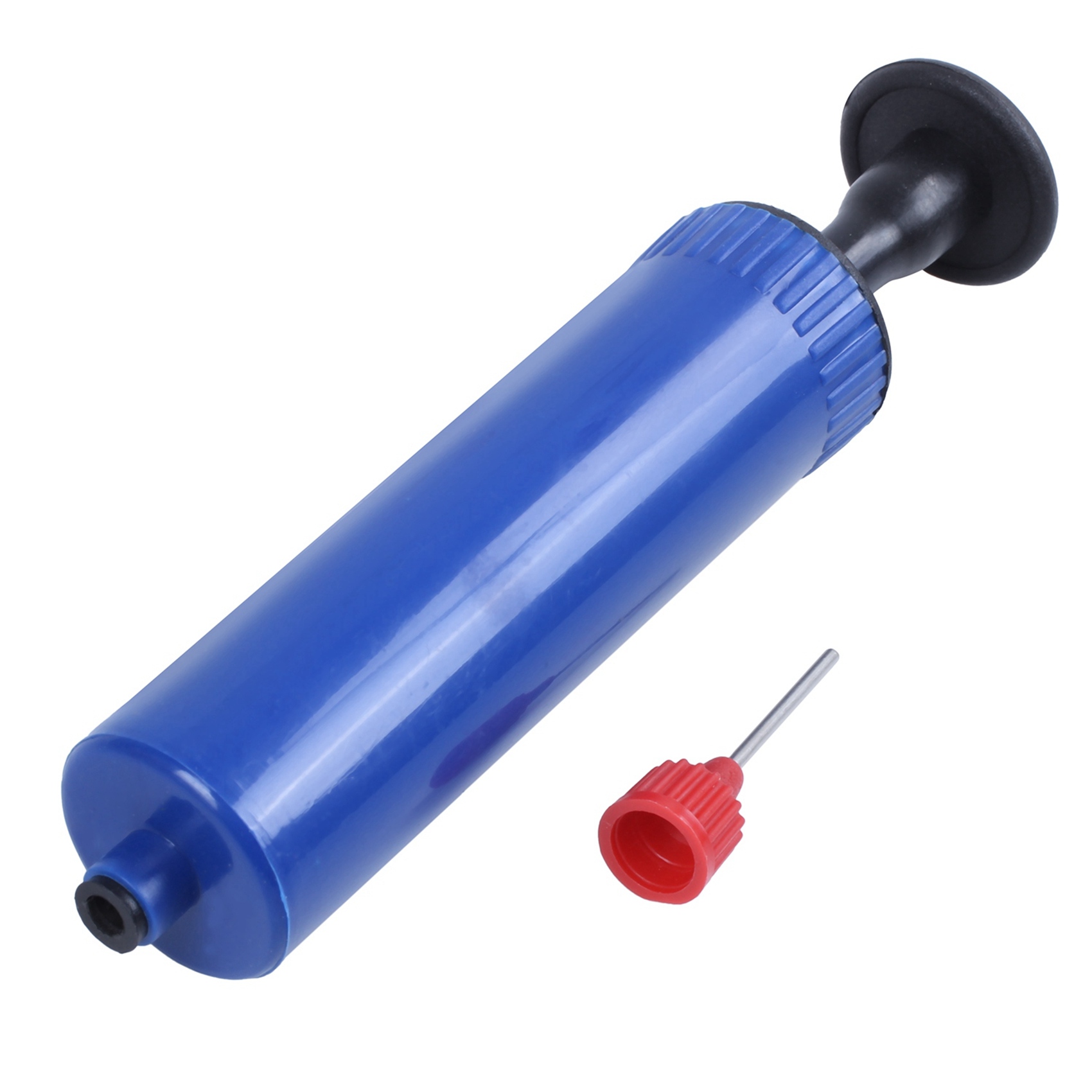 Football Soccer Inflatable Ball Hand Air Pump with Needle Blue | Daraz.lk